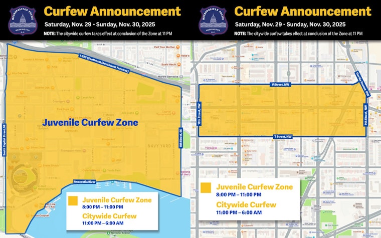 Metropolitan Police Department Enforces New Juvenile Curfew Zones in