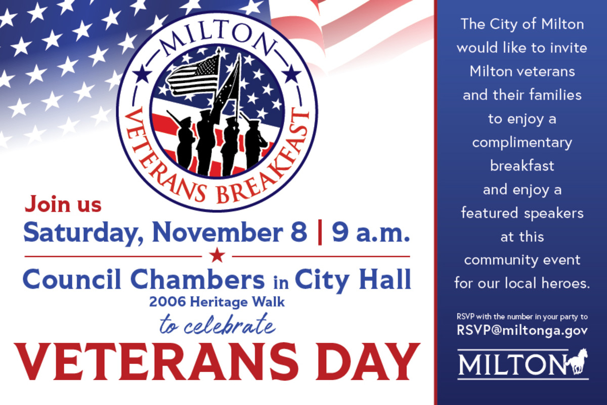 Milton Honors Veterans with Complimentary Breakfast Event at City Hall
