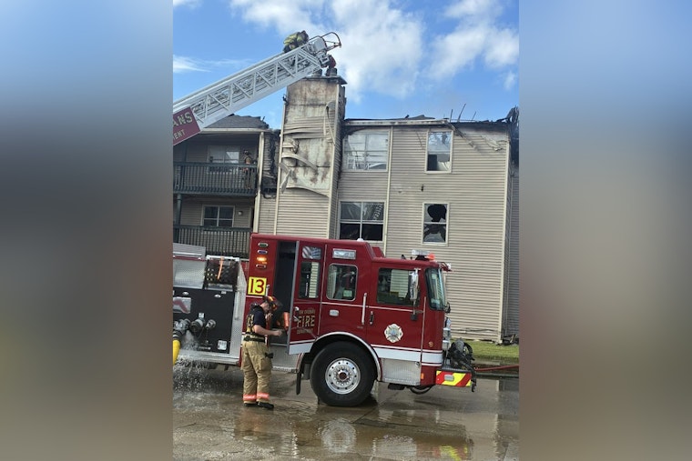 New Orleans East Apartment Fire Leaves Four Families Homeless, NOFD