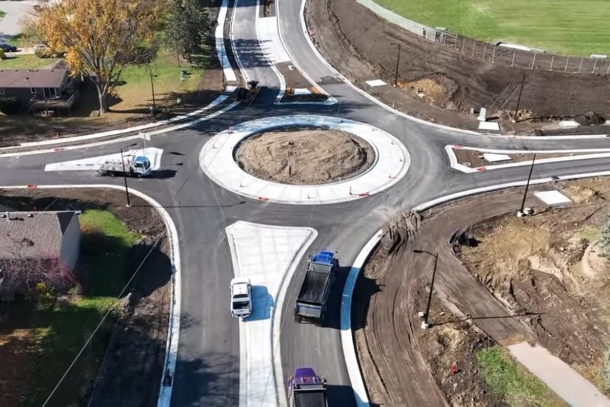New Roundabout at Park Ridge Drive and Highway 10 Opens in Carver