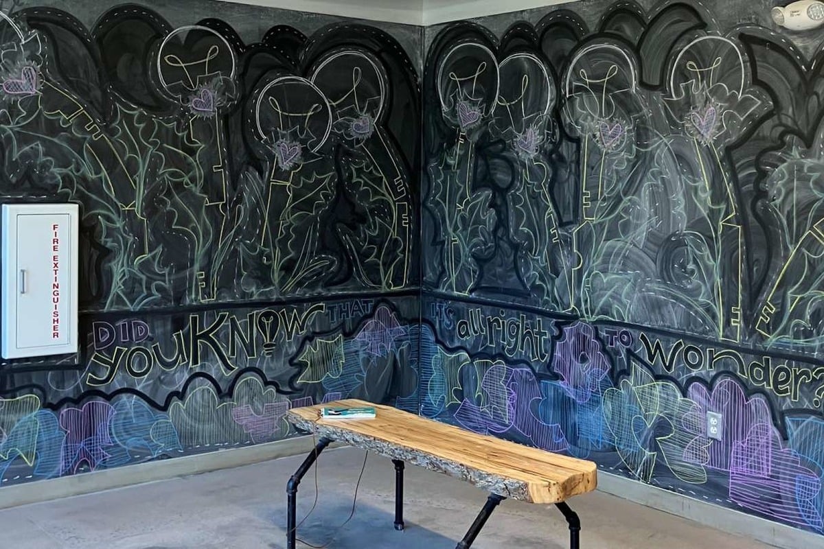 Raleigh's Pullen Arts Center Hosts "Sow, Make, Repeat" Chalk Mural by