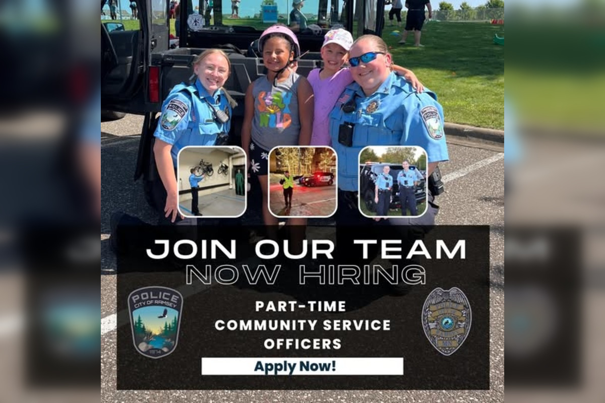 Ramsey Police Department Seeks Community Service Officers for
