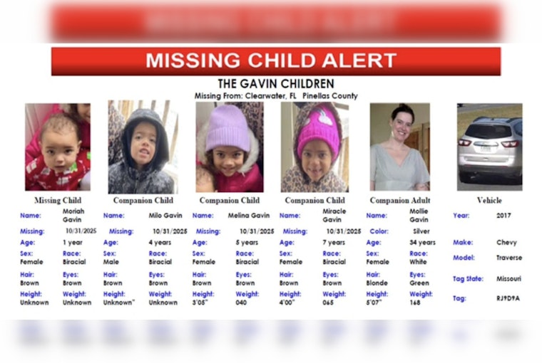 Relief in Clearwater as Four Missing Children Found Safe, FDLE Cancels