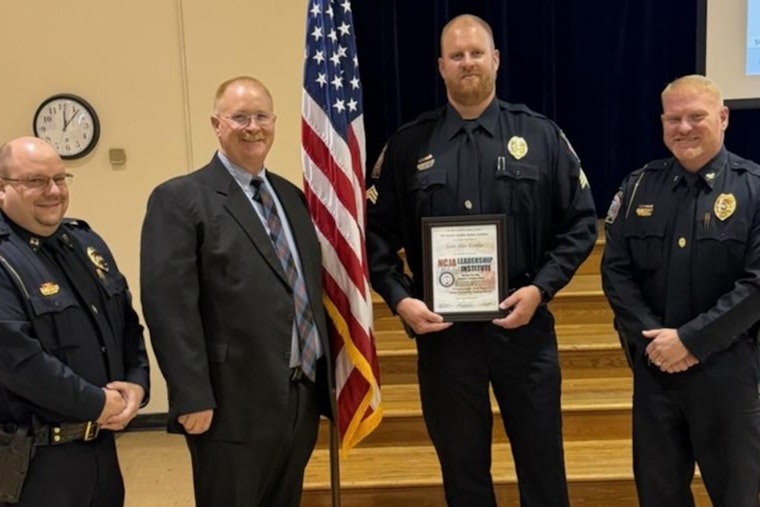 Rolesville PD Celebrates Sergeant's Completion of Elite Leadership