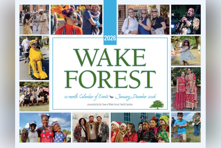 Wake Forest Releases Free 2026 Community Events Wall Calendar, Now