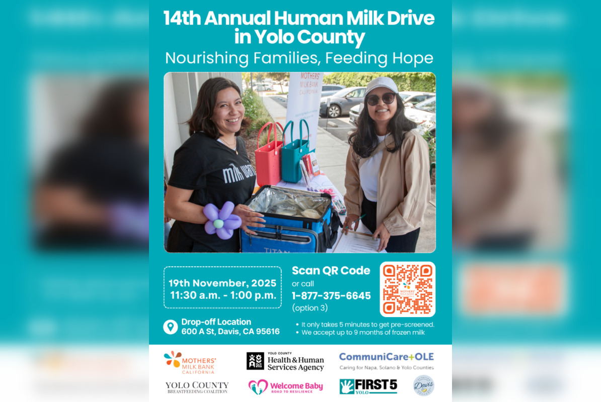Yolo County Hosts 14th Annual Human Milk Drive to Support At-Risk