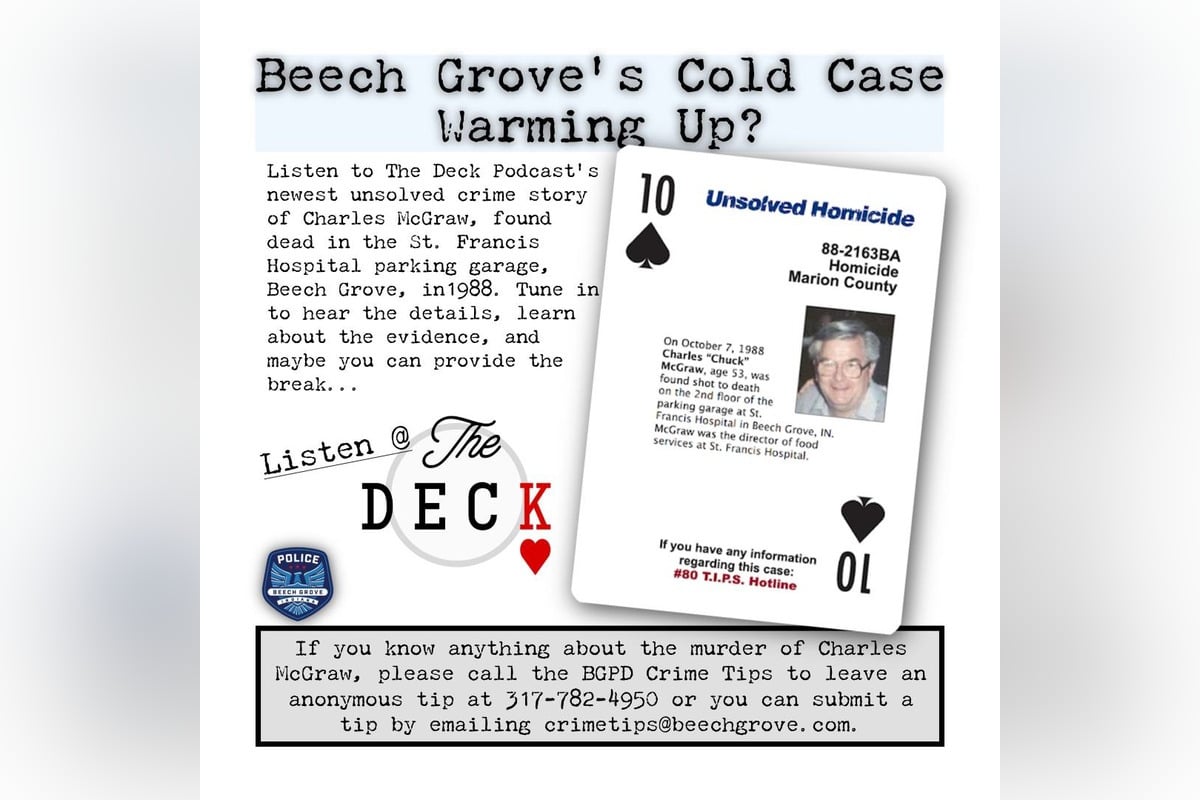 Beech Grove Police Reinvigorate 1988 Cold Case of Charles "Chuck"