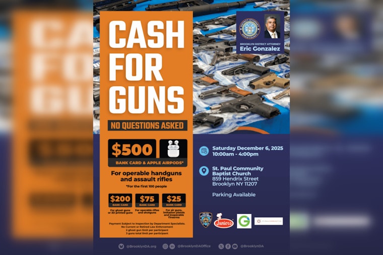 Brooklyn DA and NYPD Offer $500 and AirPods for Guns at East New York