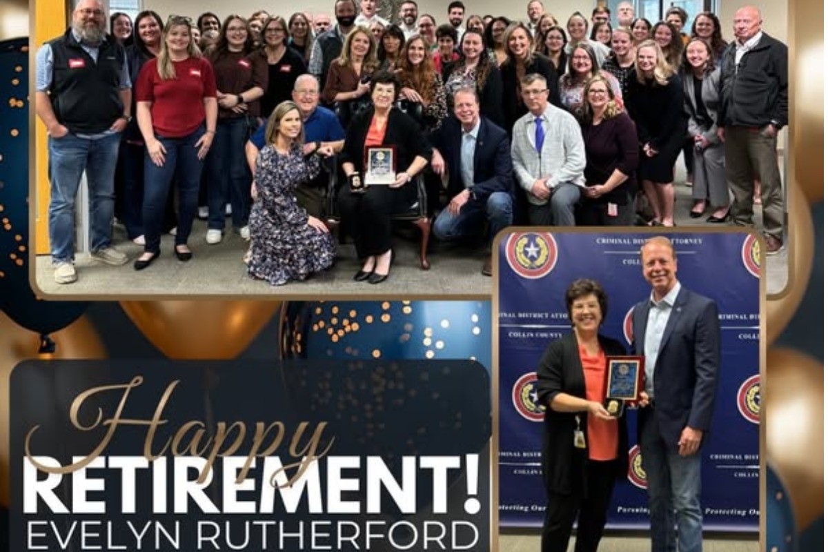 Collin County DA's Office Bids Farewell to Evelyn Rutherford After 13