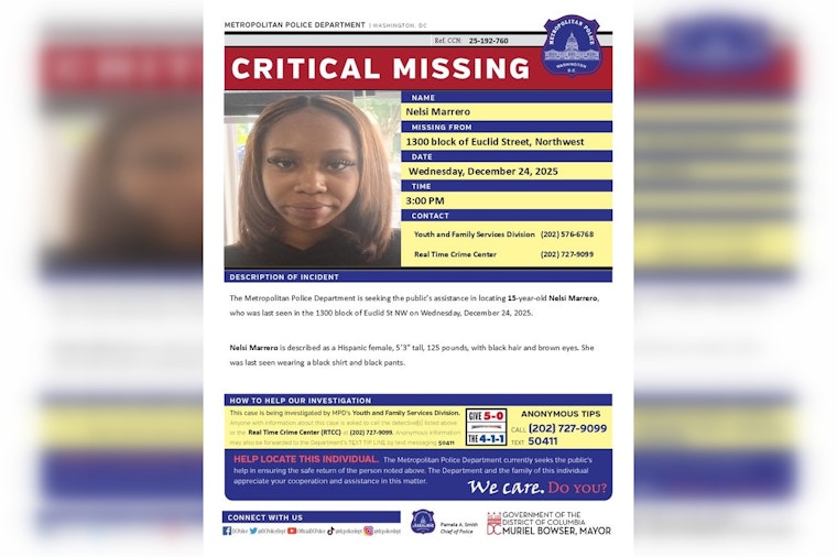 DC Police Intensify Search for Missing 15-Year-Old Nelsi Marrero, Seek