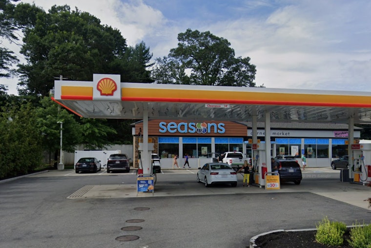 Early Morning Crash Sparks Fire at Stoughton Gas Station, Three