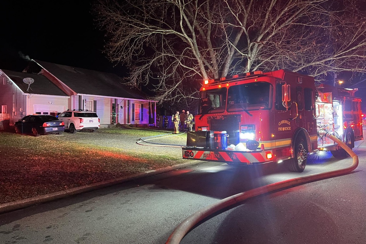 Family Displaced, No Injuries as Clarksville Fire Rescue Tames Blaze
