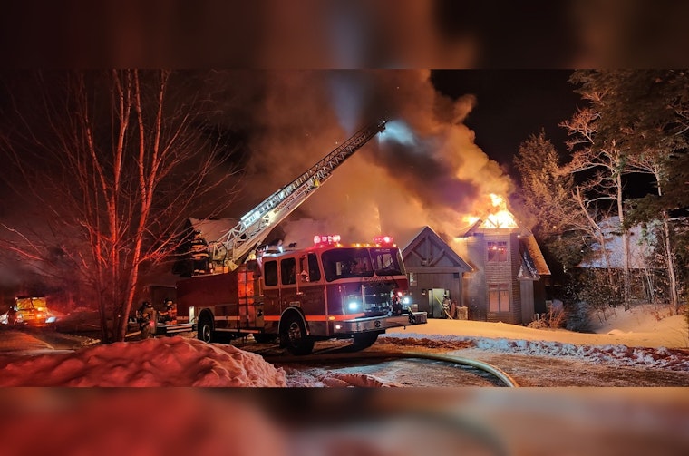 Firefighters Unite to Tackle Major Blaze Near Loon Mountain in