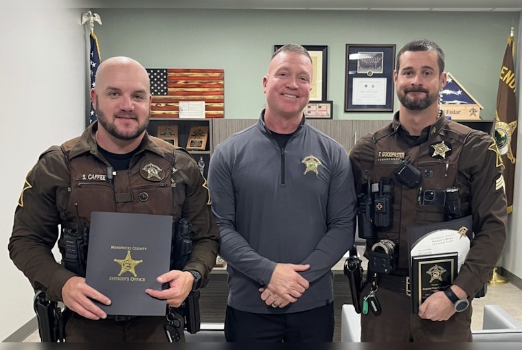 Hendricks County Sheriff's Deputies and K9 Receive Commendations for