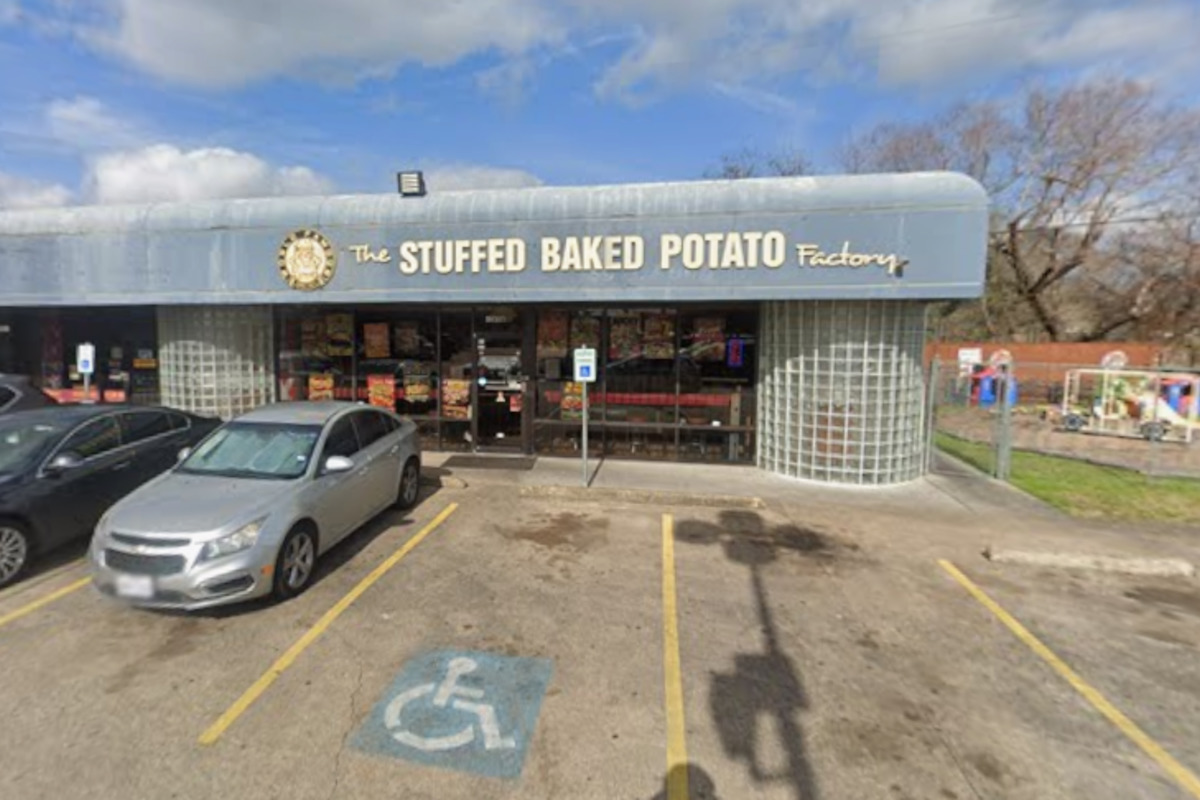 Houston Favorite Stuffed Baked Potato Factory Shutters On Owner's