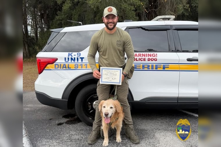 Jacksonville Sheriff's Office Celebrates K9 Ruger's First NPCA