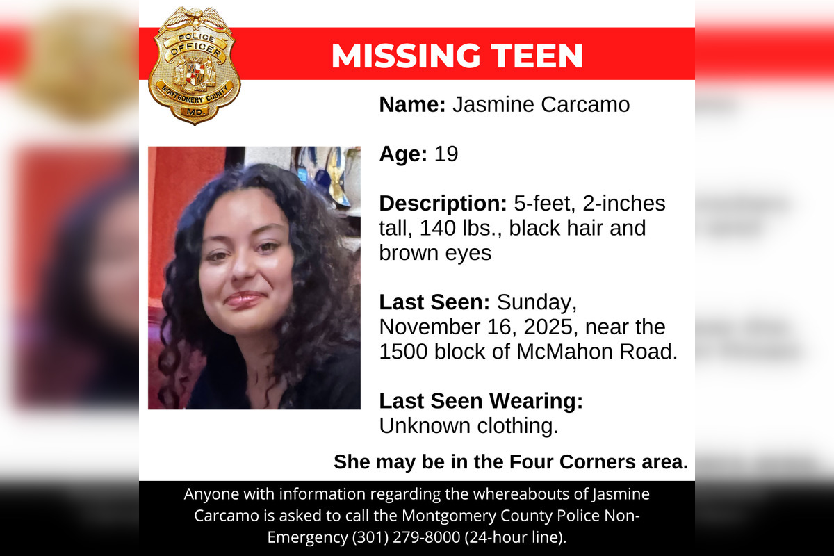 Montgomery County Police Seek Help to Locate Missing 19-Year-Old