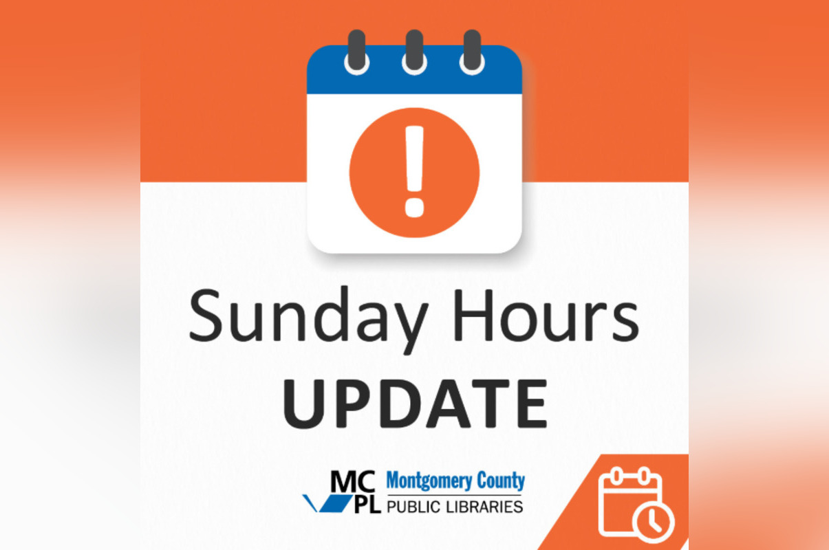 Montgomery County Public Libraries Adjusts Sunday Hours, Introduces