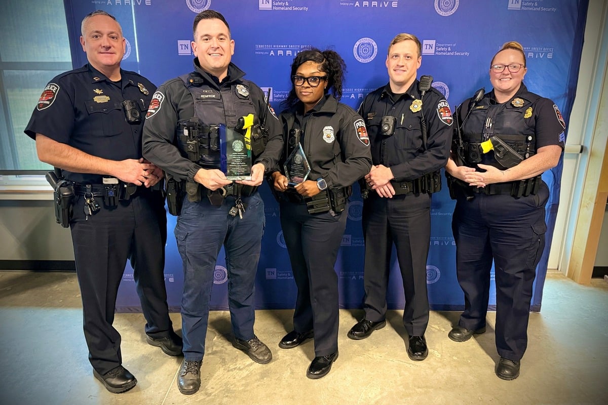 Murfreesboro Officers Honored with THSO Traffic Safety Awards for Road