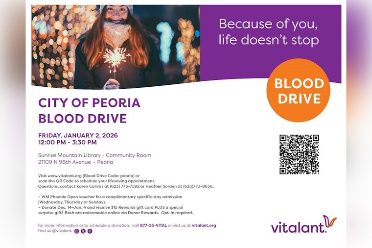 Peoria Community Invited to Save Lives at Sunrise Mountain Library