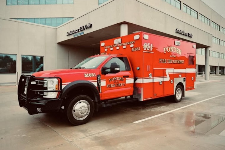 Ponder, Texas Welcomes New Medic Unit: Justin Police Department