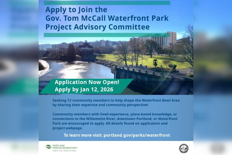 Portland Seeks Community Advisors for Gov. Tom McCall Waterfront Park