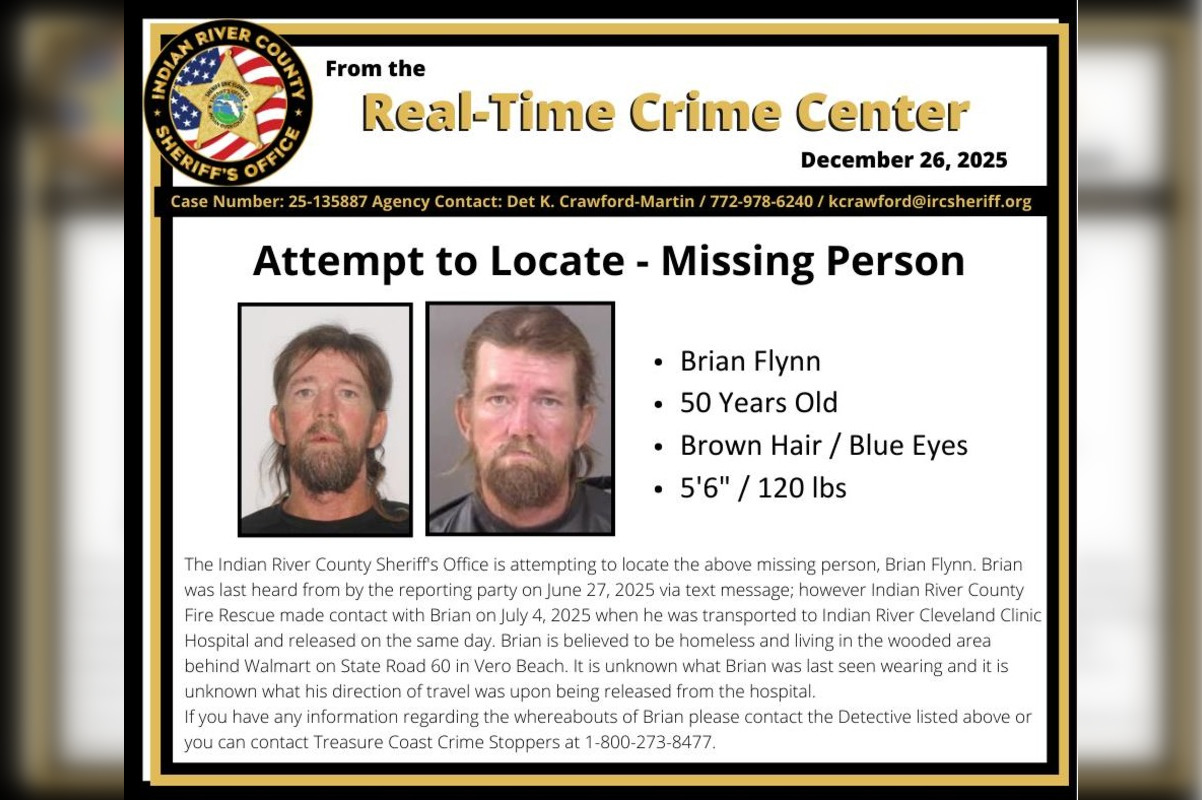 Search Continues for Missing Man Last Seen Near Vero Beach Walmart,