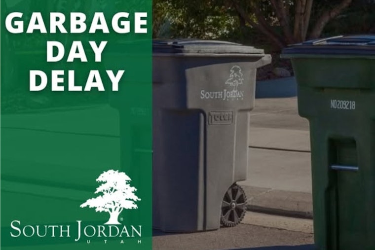 South Jordan Announces No Garbage Collection on New Year's Day,