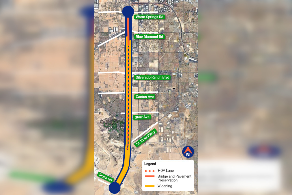 Upcoming I-15 Closures in Nevada as NDOT Announces Lane and Ramp