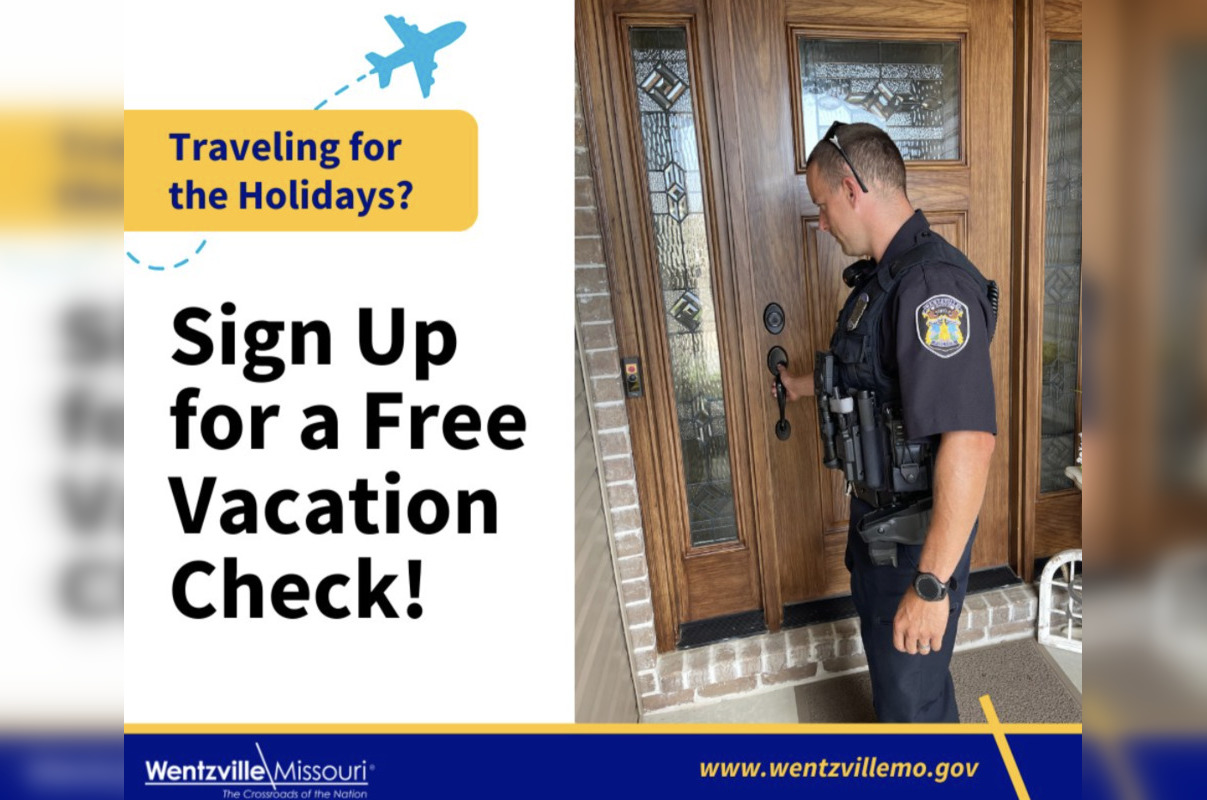 Wentzville Police Offer Complimentary Vacation Checks to Boost Home
