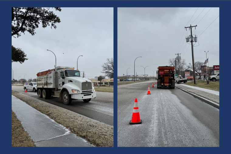Arlington Public Works Crews Wage War on Ice to Keep City Moving