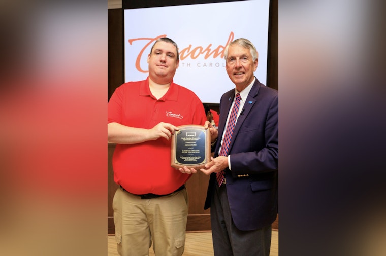 Concord Water Operator James Coble Wins Prestigious NC Surface