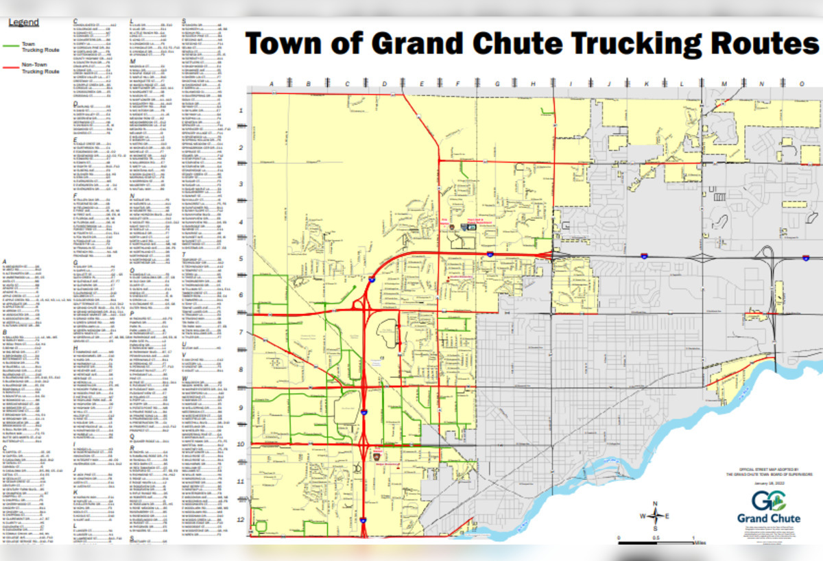 Grand Chute Implements New Truck Route Regulations to Start March 3