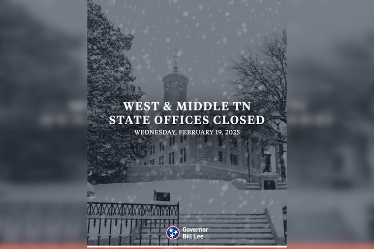 Winter Storm Shuts Down State Offices in West and Middle Tennessee,