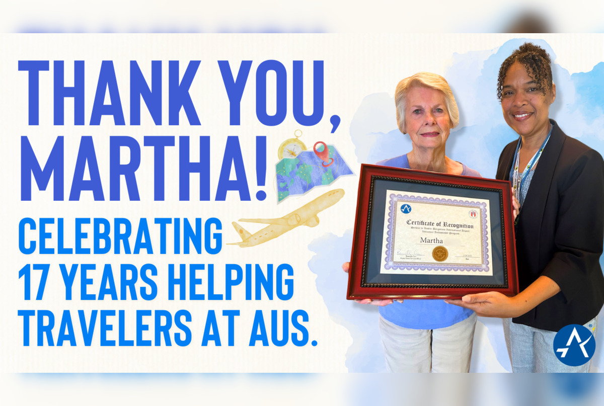 Austin Celebrates Martha's Remarkable 17-Year Tenure as Airport