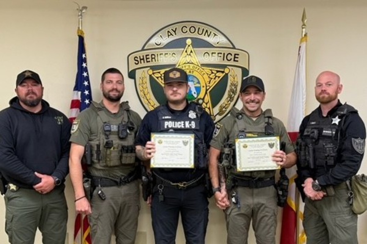 Clay County Sheriff's Office Celebrates New K9 Teams' FDLE