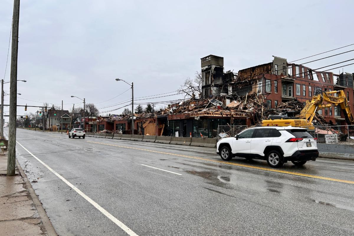 Cleveland Heights’ Cedar Road Reopens Following Cedar Lee Building