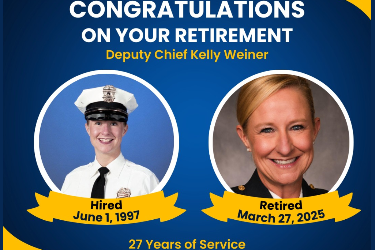 Columbus Deputy Chief Kelly Weiner Retires After 25 Years of