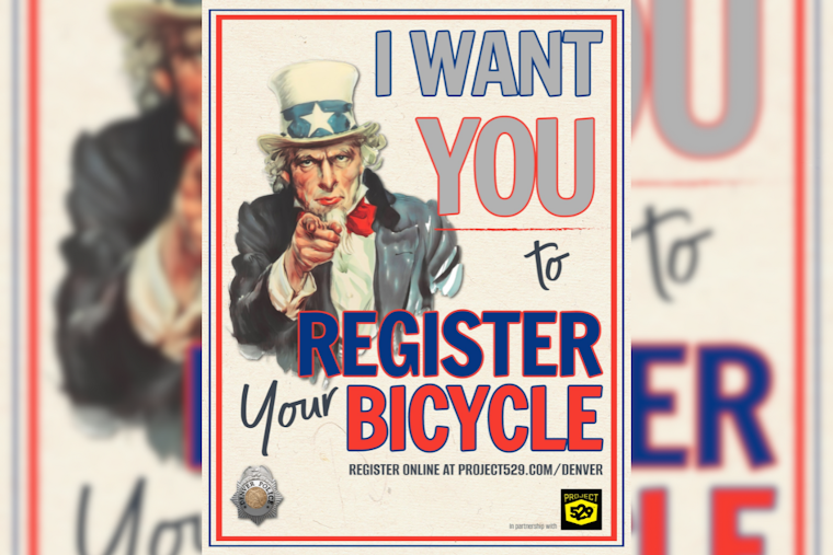 Denver Police Urge Cyclists to Register Bikes for Theft Prevention as