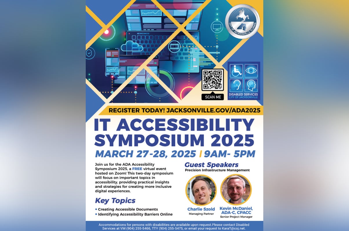 Jacksonville to Host Virtual ADA Accessibility Symposium 2025 with a