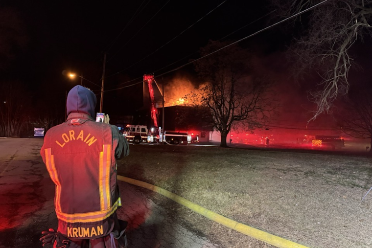 Lorain Firefighters Battle Blaze at Former Girl Scouts Building, No