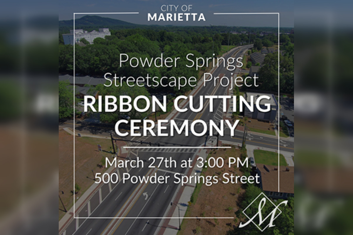 Marietta Celebrates Completion of Powder Springs Streetscape Project