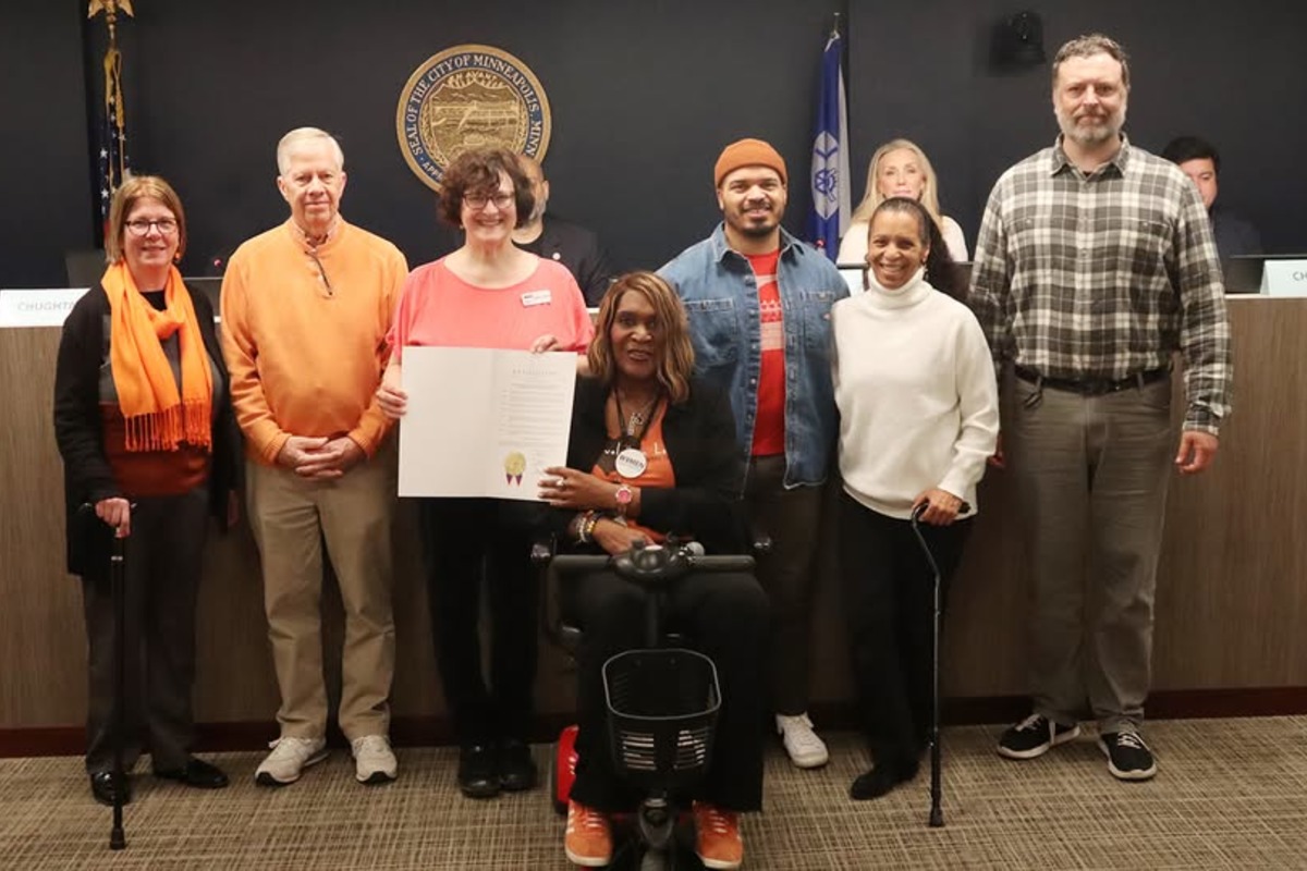 Minneapolis Bridges Illuminate in Orange to Honor National Multiple