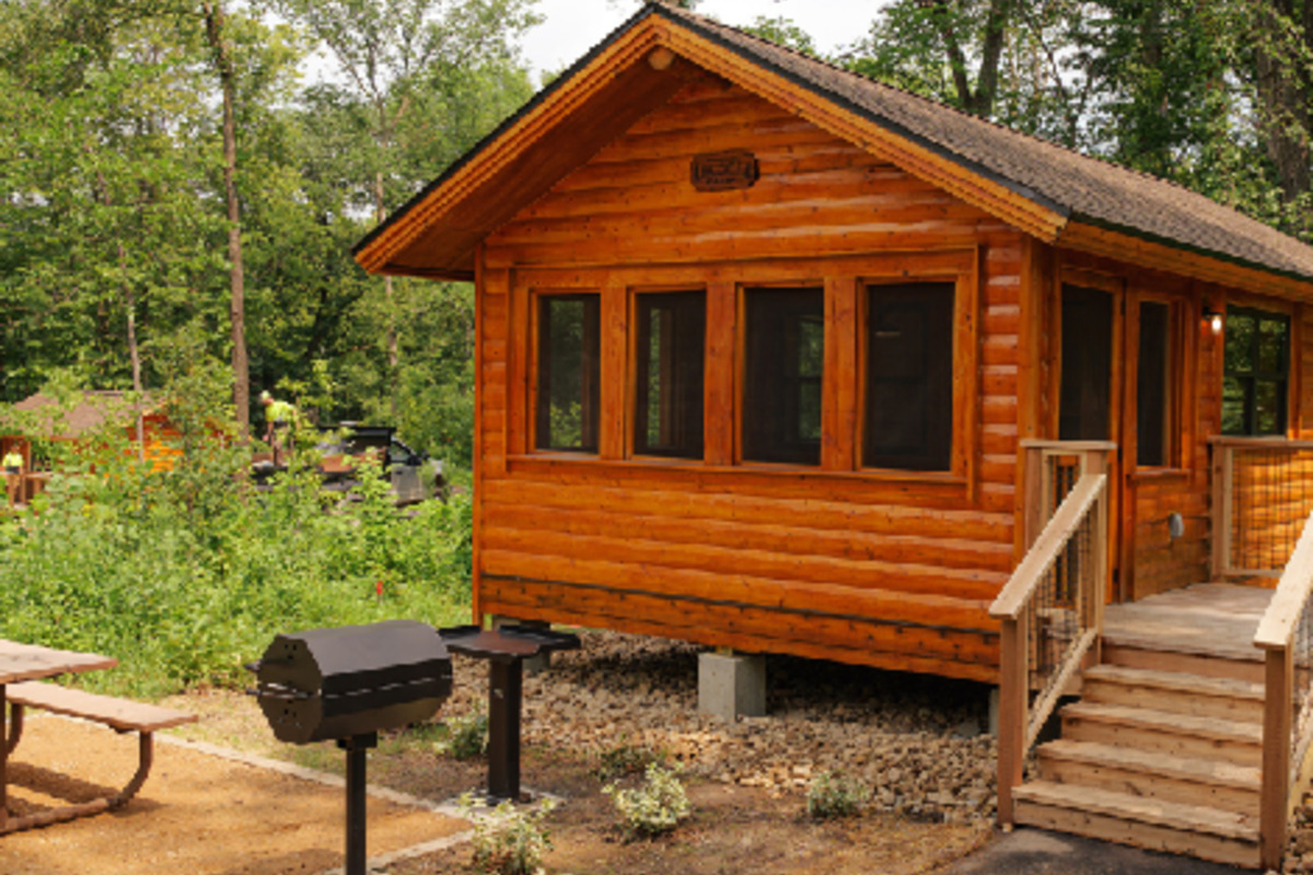 New Camper Cabins at Cedar Lake Farm Regional Park Offer Comfortable