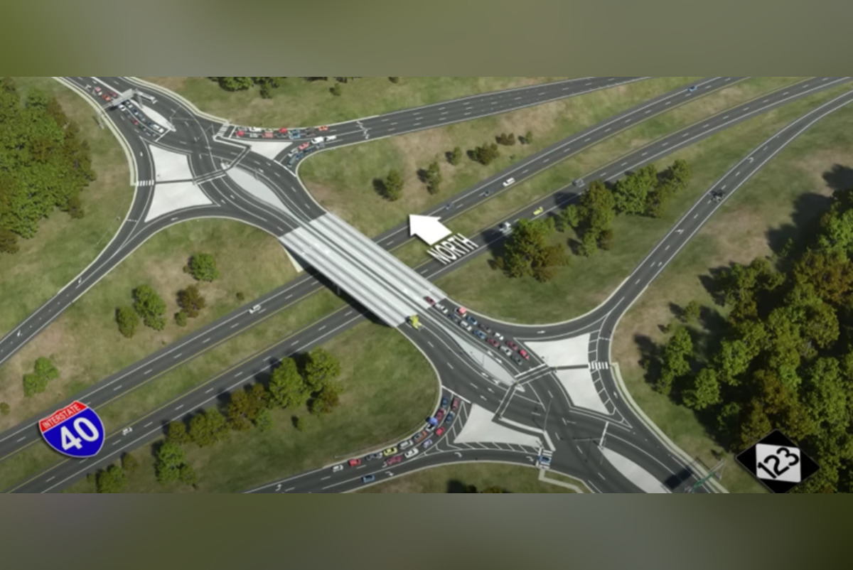 New Diverging Diamond Interchange Opens at Airport Boulevard and I-40
