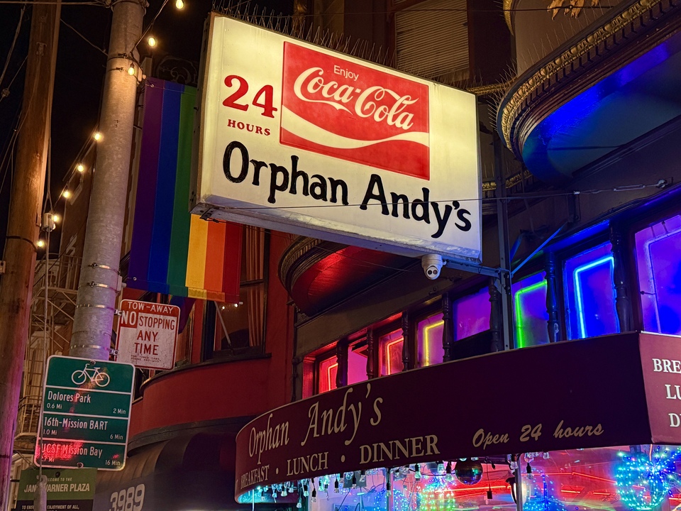 Iconic Castro 24-Hour Diner Orphan Andy's Listed For Sale After Nearly