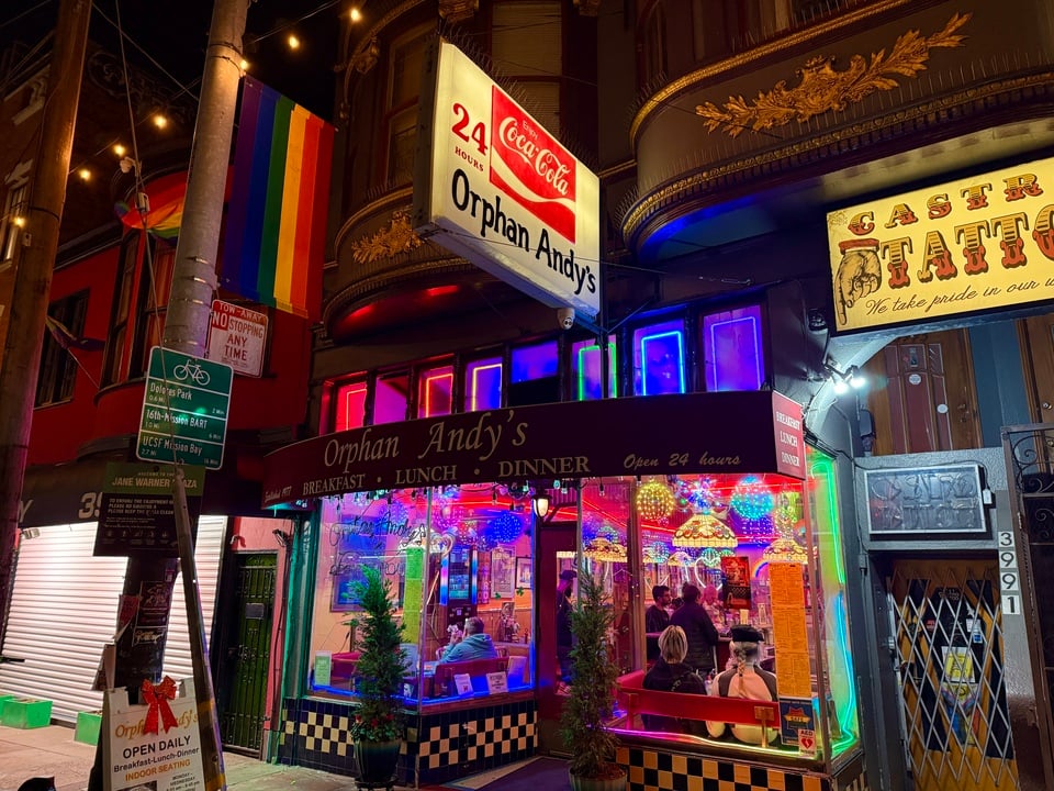 Iconic Castro 24-Hour Diner Orphan Andy's Listed For Sale After Nearly