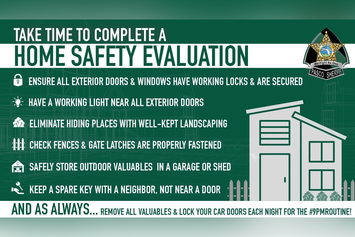 Pasco Sheriff's Office Encourages Spring Safety Sweep for Homeowners