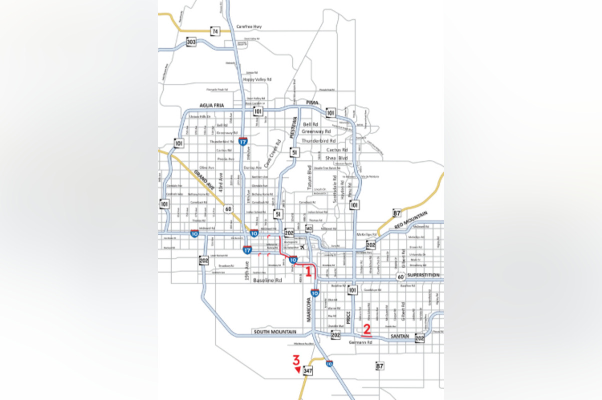 Phoenix Motorists Alert, Extensive Freeway Closures and Restrictions