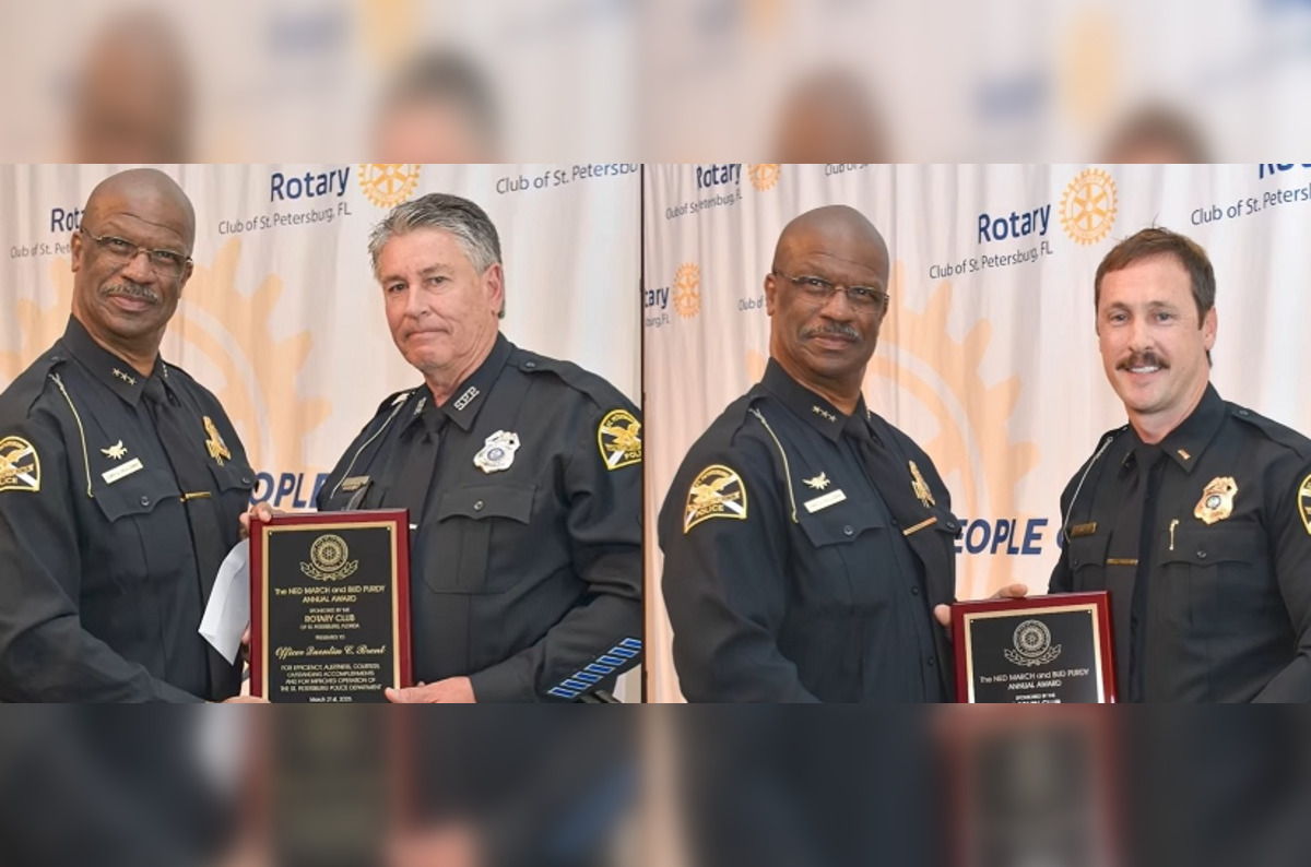 St. Petersburg's Finest Honored with Rotary Club Awards for